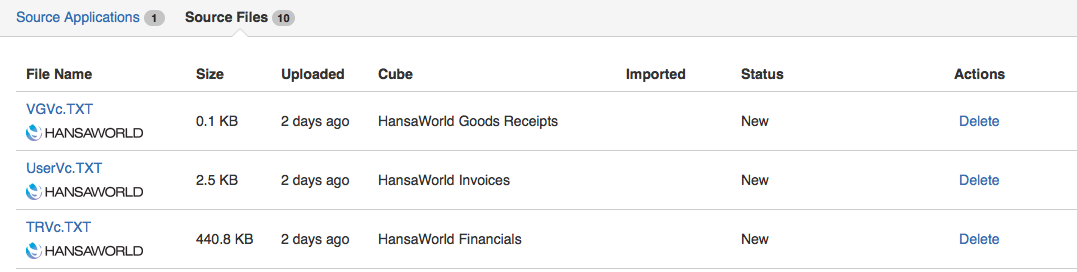 Hansaworld Source File import
